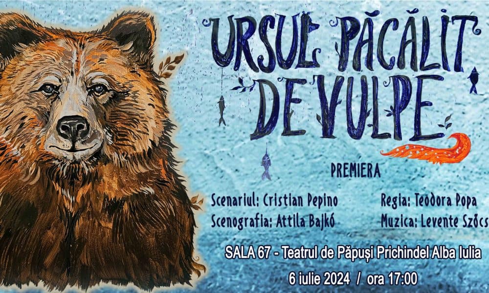 Ursul păcălit de vulpe, spectacol – premieră la Teatrul de Păpuși ...